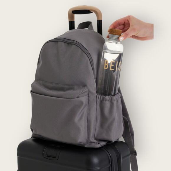 BEIS | Bags | Beis The Beisics Backpack Grey Sleek Minimalist Carryall ...